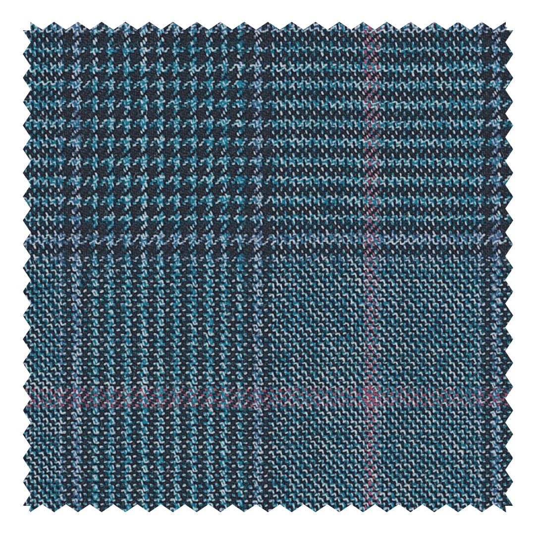 Teal Glen Check (Plaid) Fancy "Crystal Springs" Jacketing – Mason & Sons US