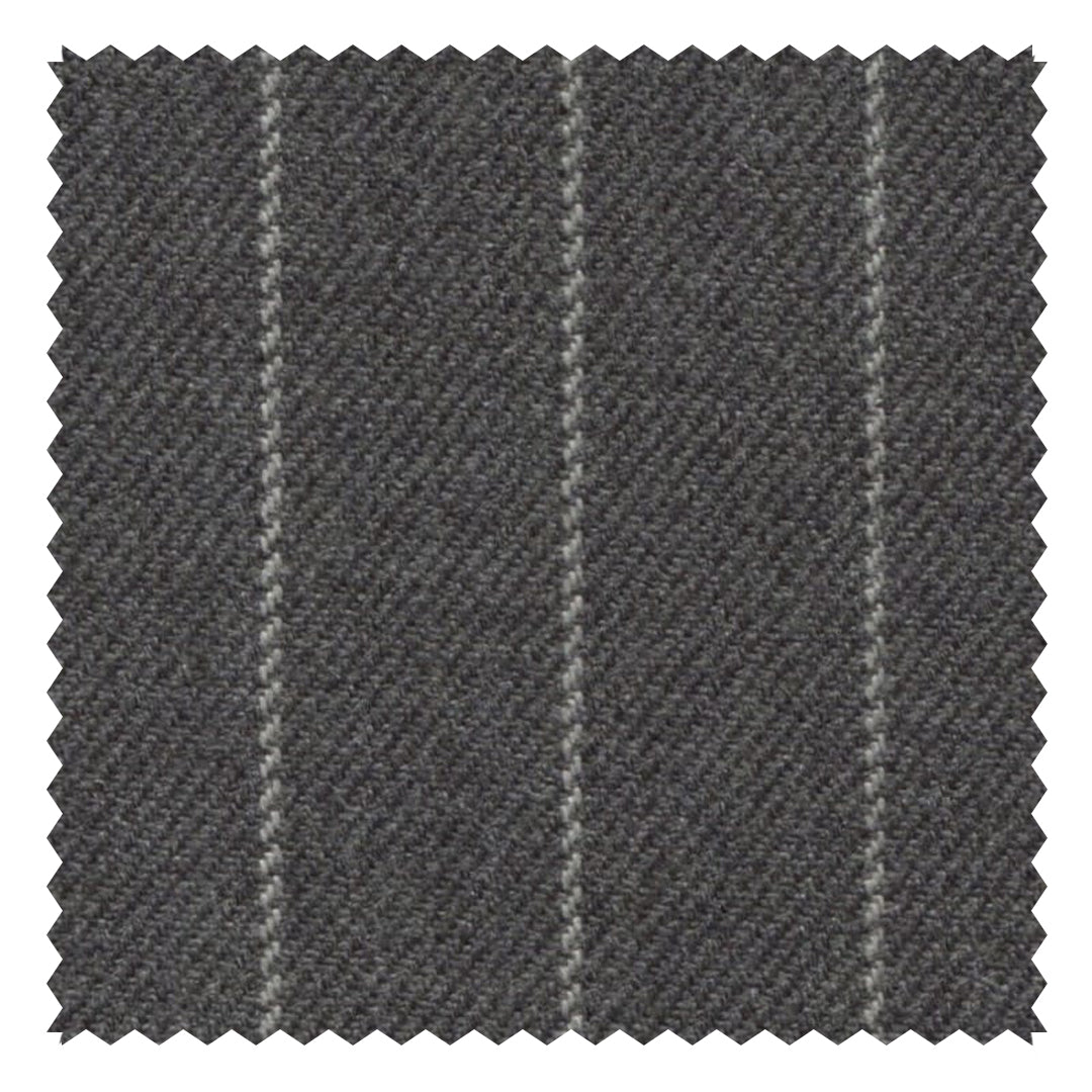 Grey Chalk Stripe "City Of London" Suiting – Mason & Sons US