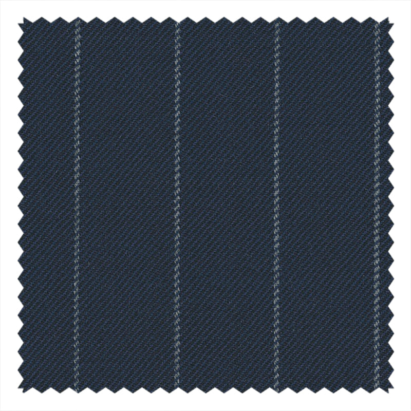 French Blue Chalk Stripe "Perennial Classics" Suiting – Mason & Sons US
