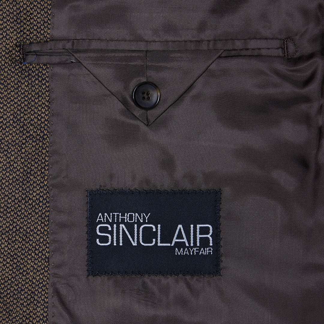Anthony Sinclair Brown Barleycorn Tweed Jacket – Mason & Sons US