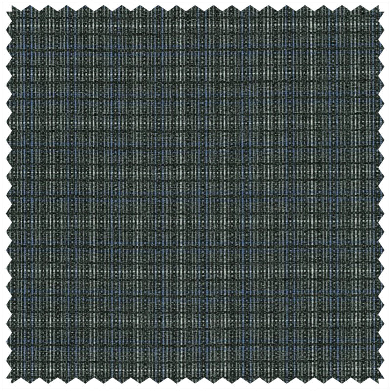 Grey/Blue Micro Grid Check "Gostwyck Lightweight" Suiting – Mason & Sons US
