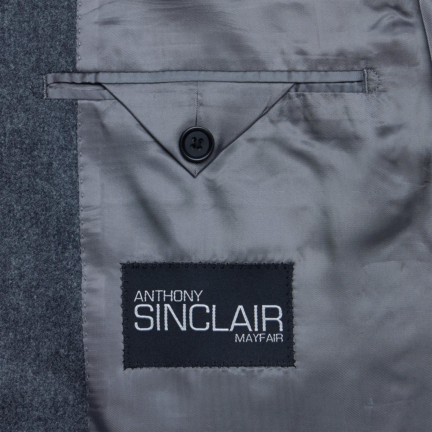 Three-Piece Mid Grey Flannel Suit – Mason & Sons US