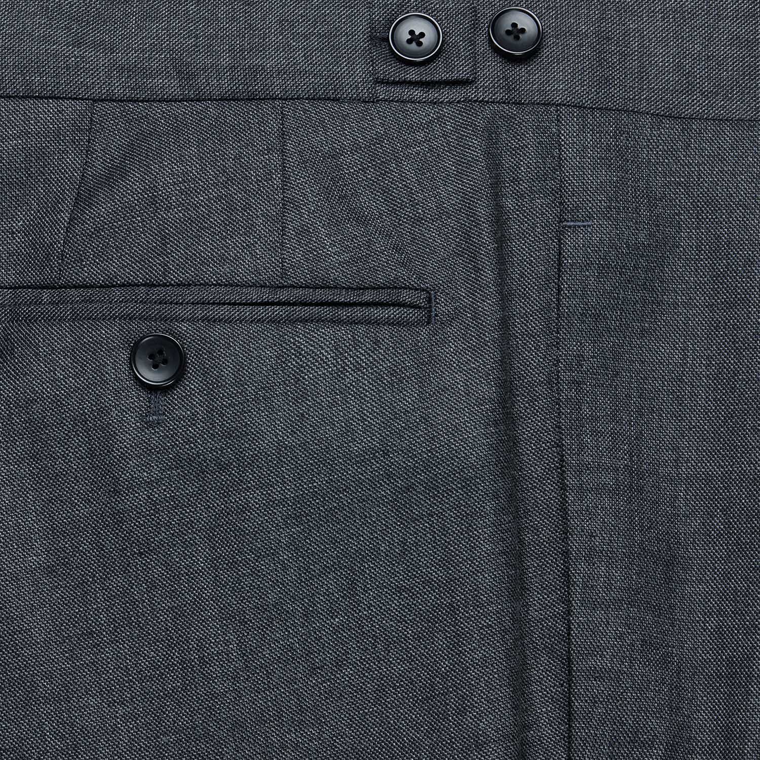 Two-Piece Dark Grey Sharkskin Suit – Mason & Sons US